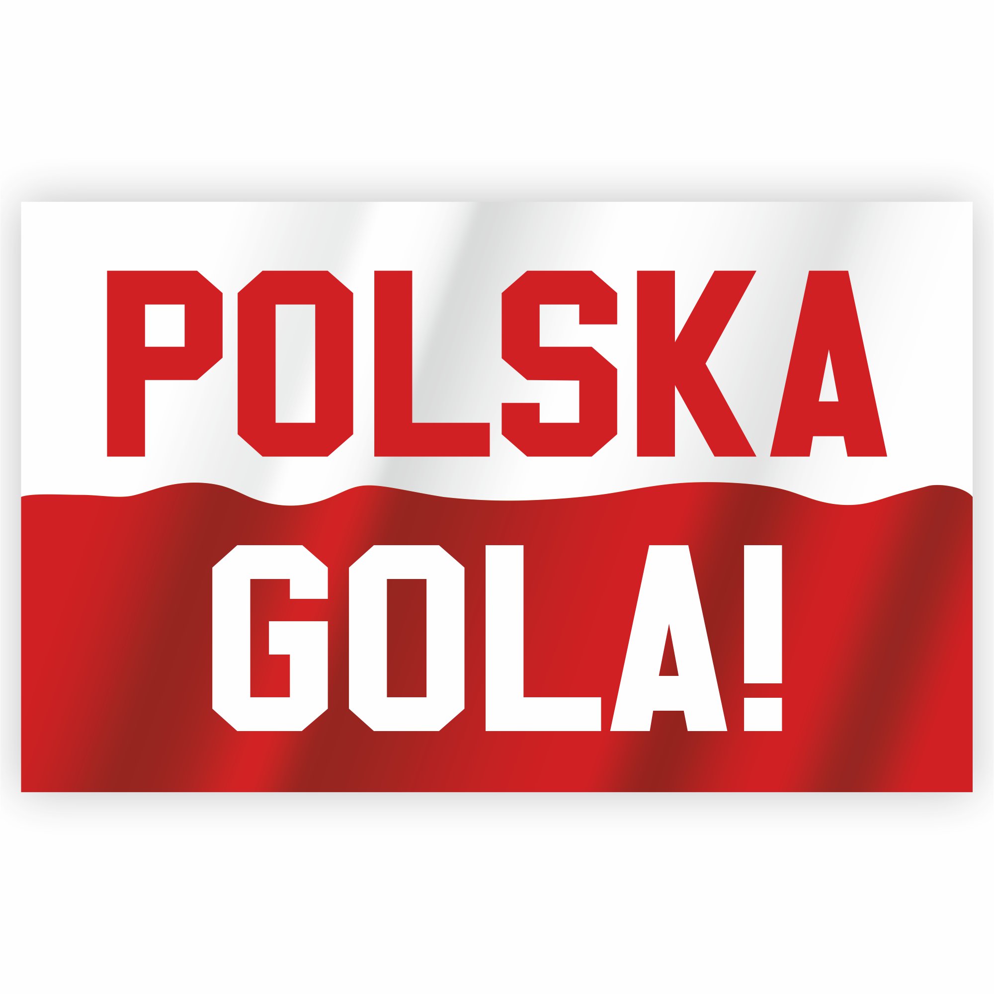 Flaga Polski dla kibica POLSKA GOLA - ratownikplus.pl